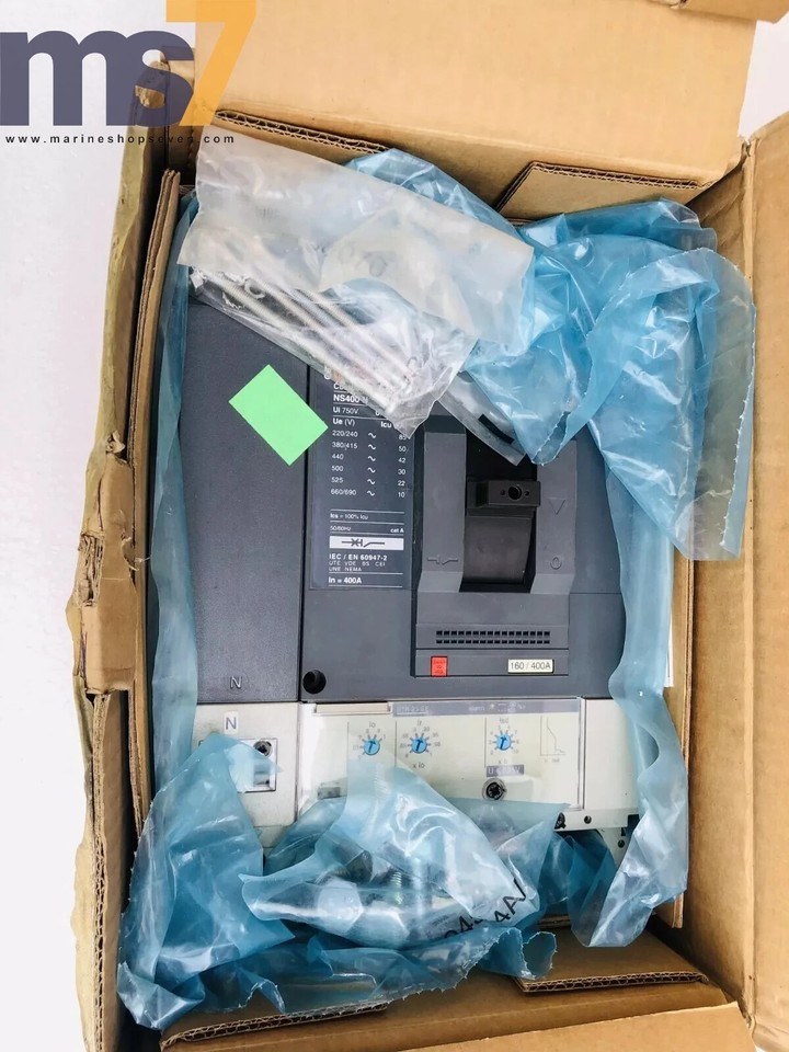 MERLIN GERIN COMPACT NS400N CIRCUIT BREAKER 160/400A 4 POLE 32408 STR ...