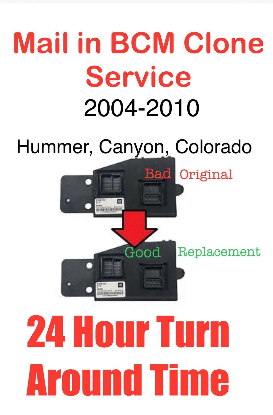 15802490 Body Control Module for 04-07 GMC Canyon Chevrolet Colorado H3 ...