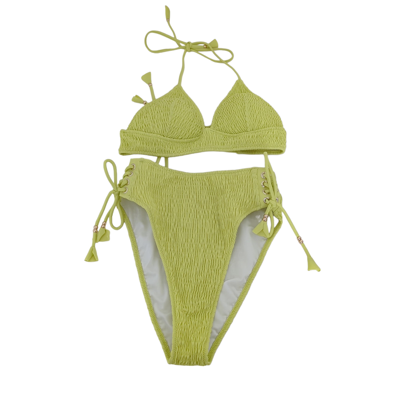 Y2K Victoria's Secret Yellow Textured High Waisted Sw… - Gem