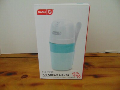 Dash My Pint Ice Cream Sorbet Yogurt Gelato Maker Aqua & White NOB ...