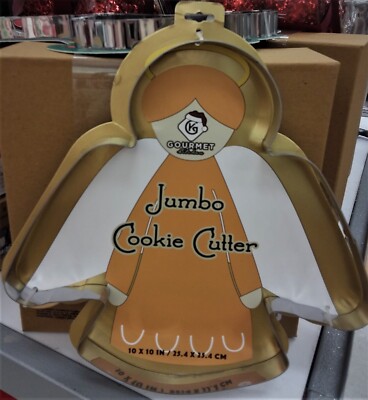Gourmet Kitchen ANGEL Cookie Cutter Stainless Steel Jumbo NEW 10 ...
