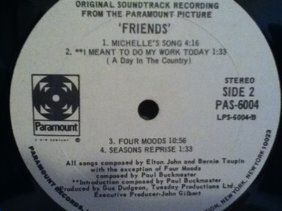 ELTON JOHN LP FRIENDS / ORIGINAL PICTURE SOUNDTRACK | eBay