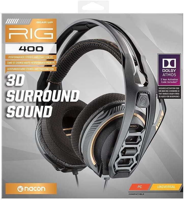 Gaming Headset Plantronics Rig 400 PC and Universal Headset with Mic ...