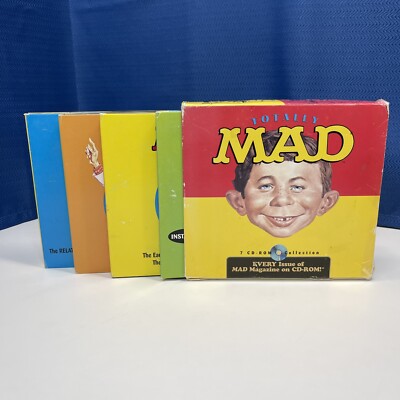TOTALLY MAD MAGAZINE 1952-1998 7 CD-ROMs Broderbund Boxed Set Political ...