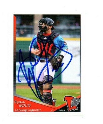 Ryan Gold signed autographed 2019 Lansing Lugnuts team card Surfside ...