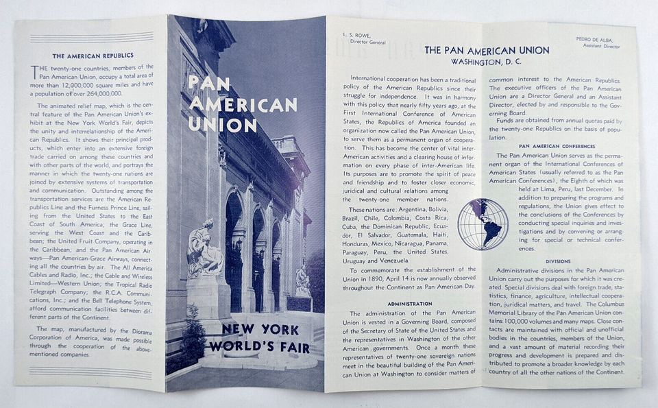 Pan American Union Brochure New York Worlds Fair 1939 | eBay