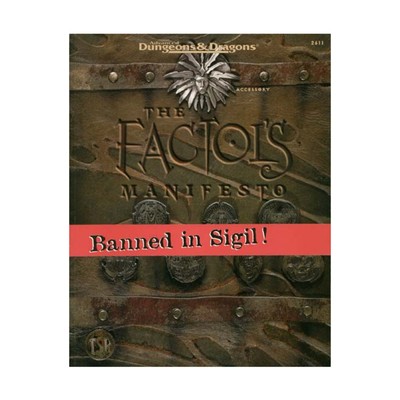 TSR Planescape Manifesto Del Factol, Il Softcover SW (Nuovo) | eBay