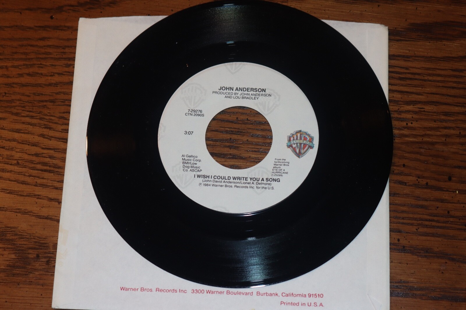 NEW 45 RECORD JOHN ANDERSON I WISH I COULD WRITE YOU A SONG B/WTHE SUNS ...