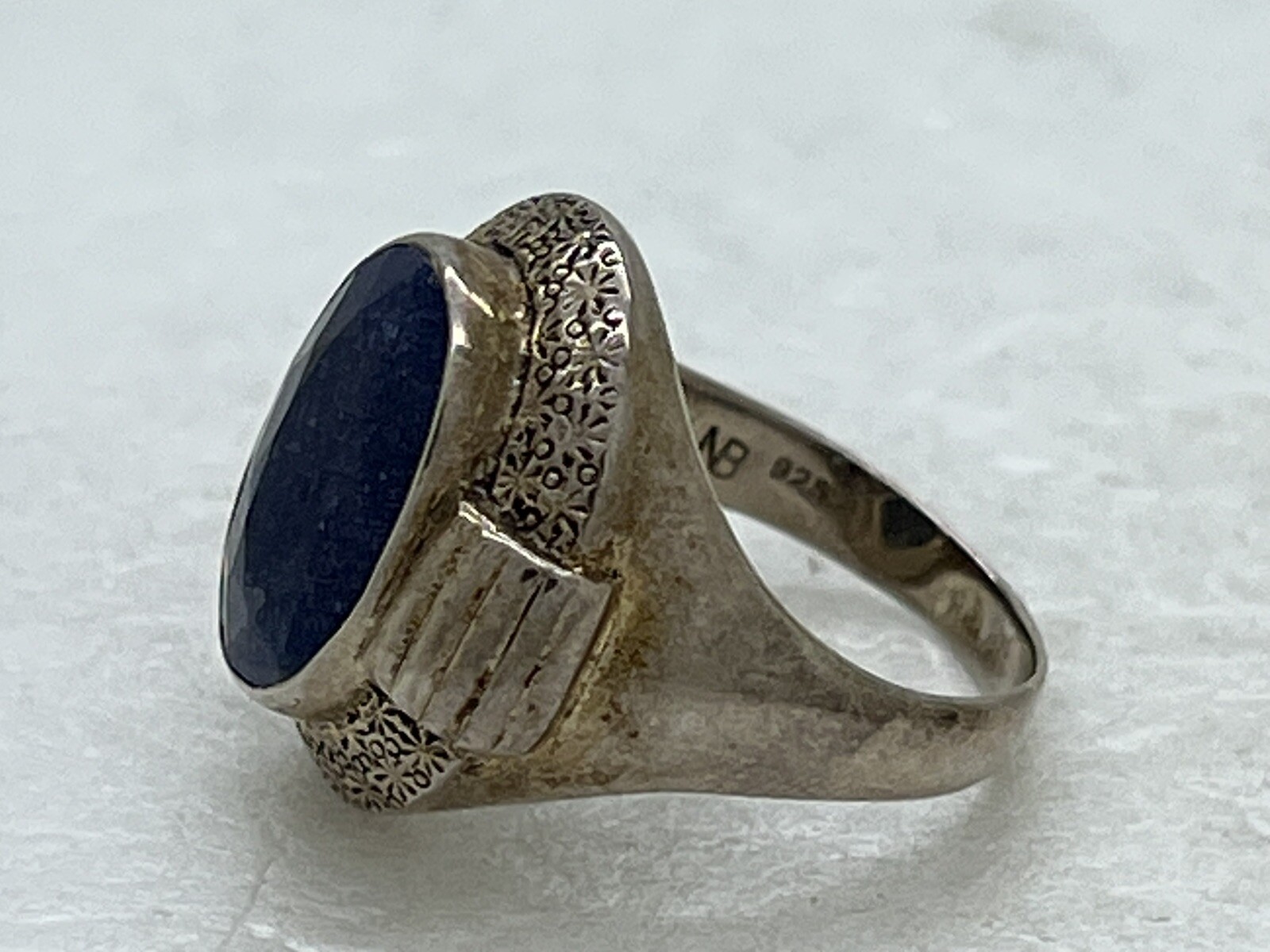 Nicky Butler NB India Sterling Silver Lapis Ring Sz 9… - Gem
