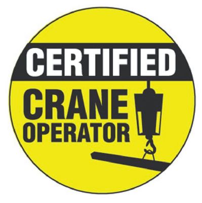 Certified Crane Operator Hard Hat Decal Hardhat Sticker Helmet Label ...