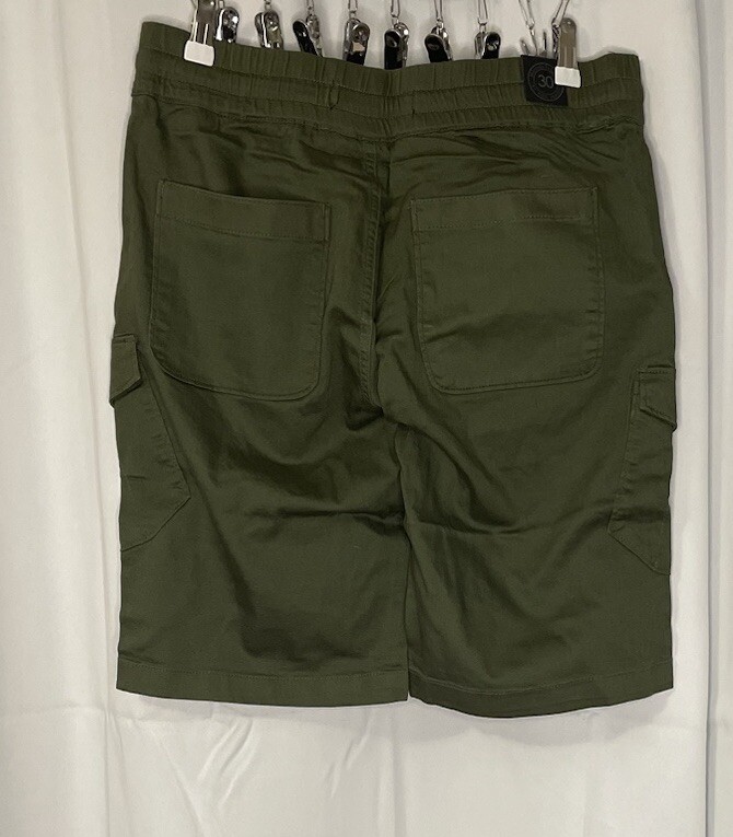 Modern Threads by Well Versed OL Green Drawstring Cargo Shorts 30 NWT ...
