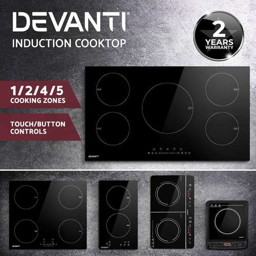 Devanti Electric Induction Cooktop 90cm 60cm 30cm Stove Cook Top ...