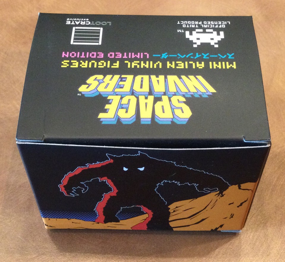 Space Invaders Mini Alien Vinyl Figure Limited Edition NIB Loot Crate ...