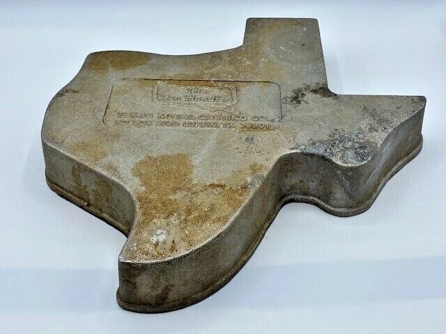 Vintage Texas State Baking Pan The Pan Handler Texas Metal Luftkin Cast ...