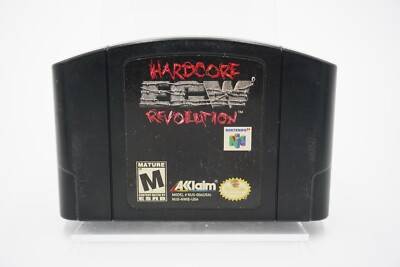 Hardcore ECW Revolution for Nintendo 64 (N64) Black Cart - AUTHENTIC ...