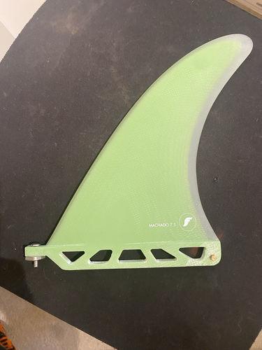 FUTURES ROB MACHADO 7’5 LONGBOARD SURFBOARD FIN MINT W/GREY OUTLINE ...