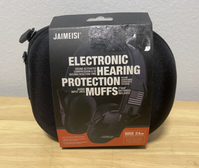 Jaimeisi Electronic Hearing Protection Muffs Tactical Storage Case NRR ...