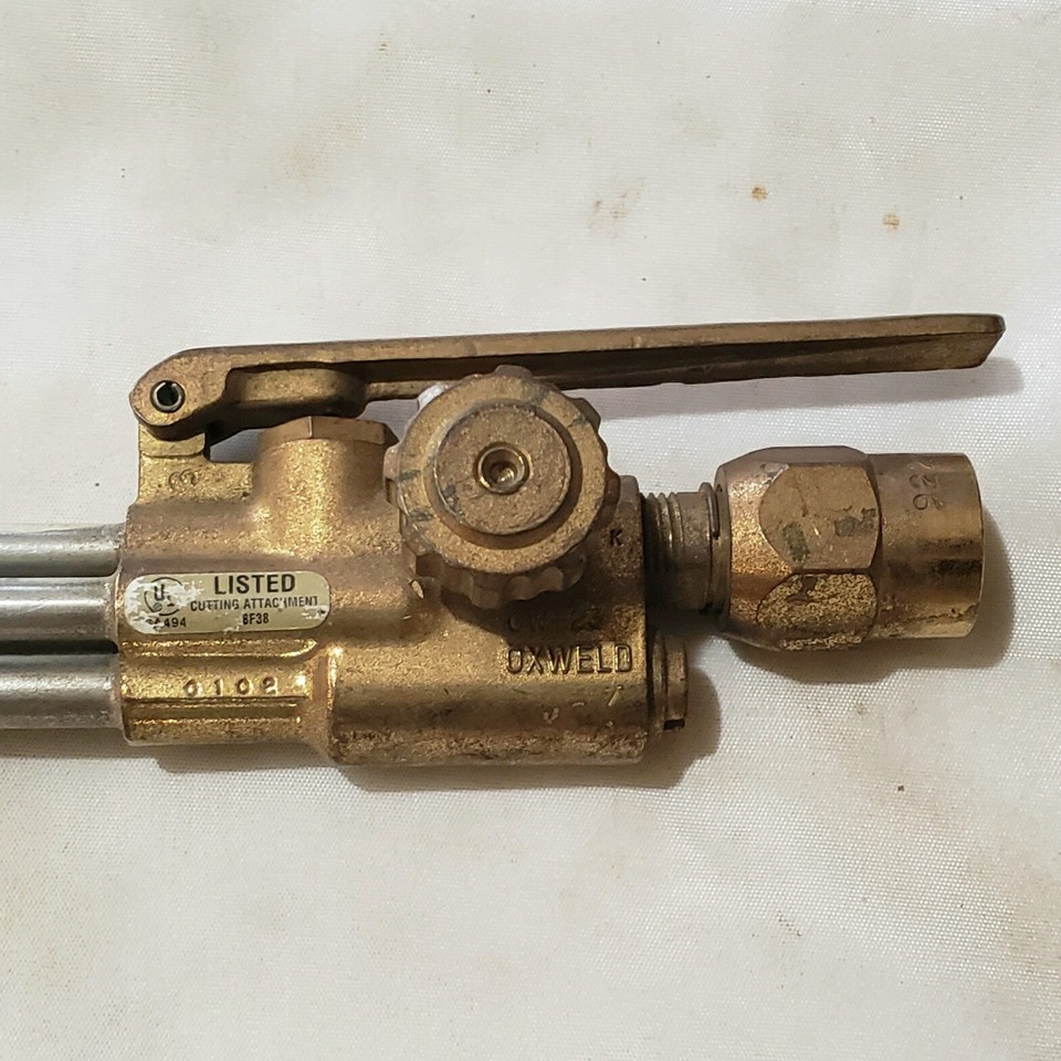 Oxweld CW-23 Angle Head Cutting Torch Attachment ESAB 01X35 Fits W-17 W ...