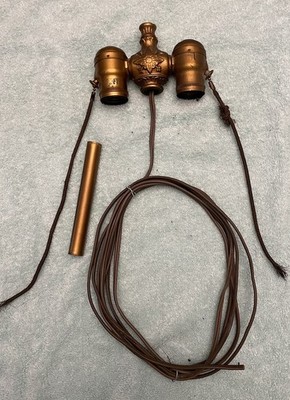 Benjamin Brass double socket with pull Cord Off Of Floor Lamp | eBay