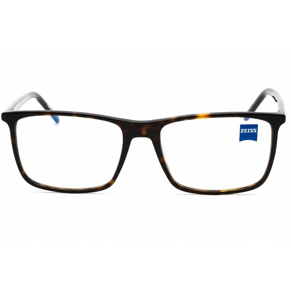 Zeiss Men's Eyeglasses Dark Tortoise Acetate Rectangular Shape Frame ...