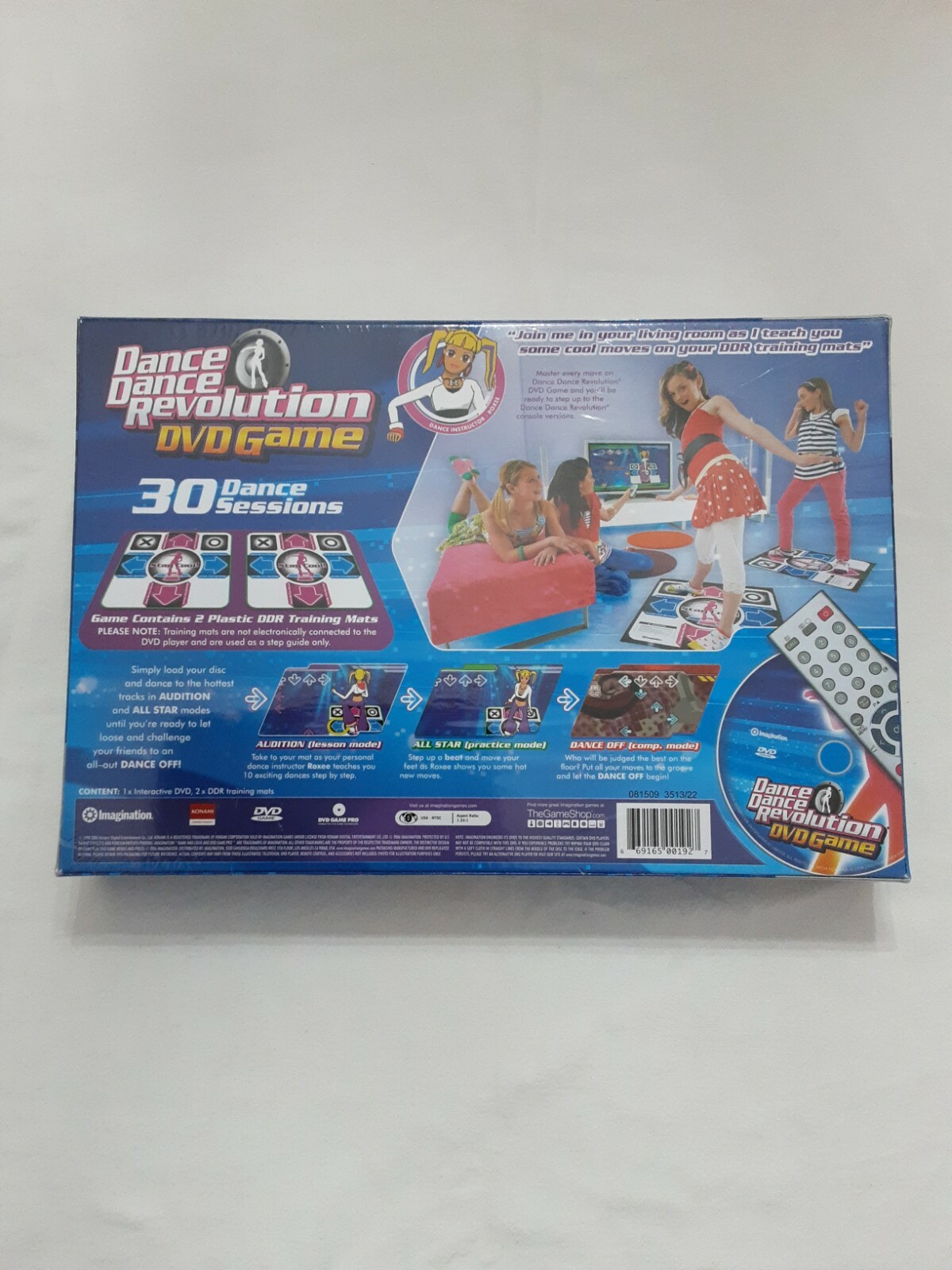 Dance Dance Revolution DVD - 2 Training Mats (Practice Only) Konami for ...