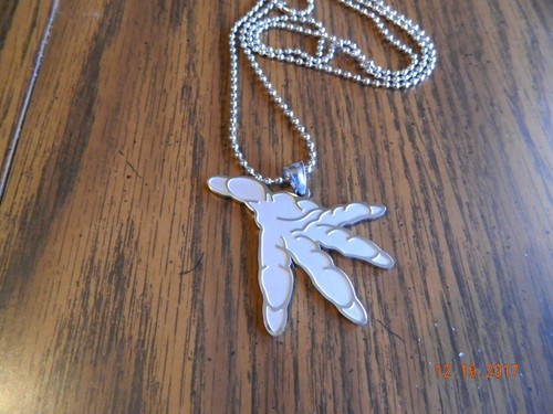 MIP-ICP "The Wraith" Hells Pit HAND Stainless Steel pendant w/30" ball ...