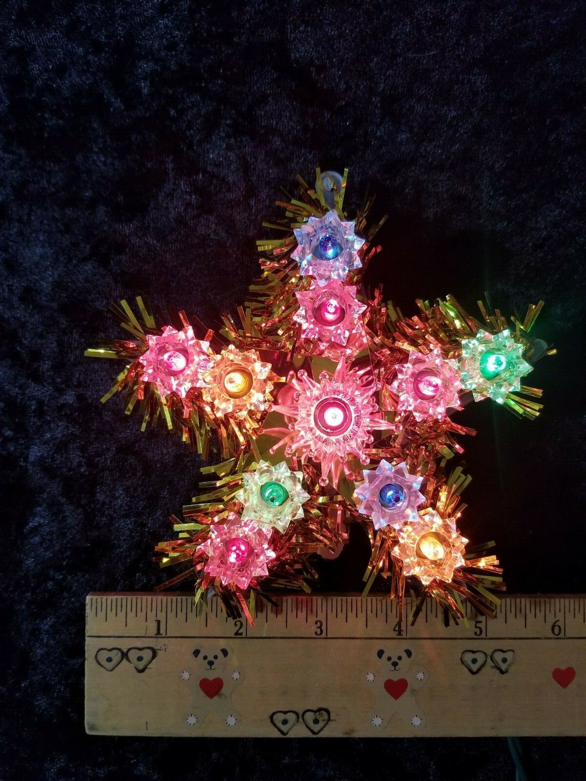 Star Tree toppers for miniature/small trees with 11 multi lights. Gold ...