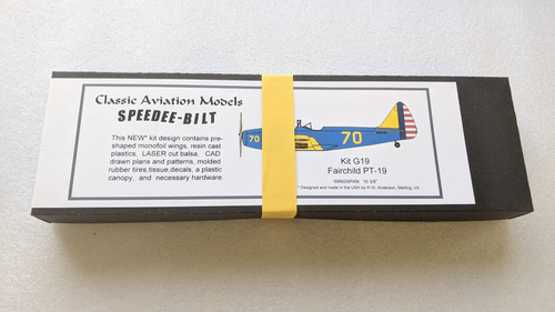 Classic Aviation Models Speedee-Bilt "Fairchild PT-19" Kit G19 - New | eBay
