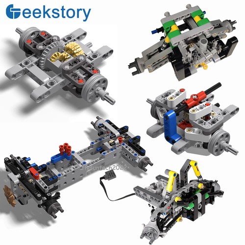 MOC Technic Building Blocks Wheel Rear-drive Differential Front Wheel ...