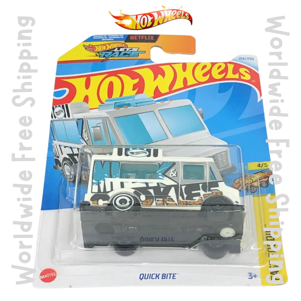 Hot Wheels Quick Bite White #214 Mainline 2024 Case M/N New Let's Race Free Ship | eBay