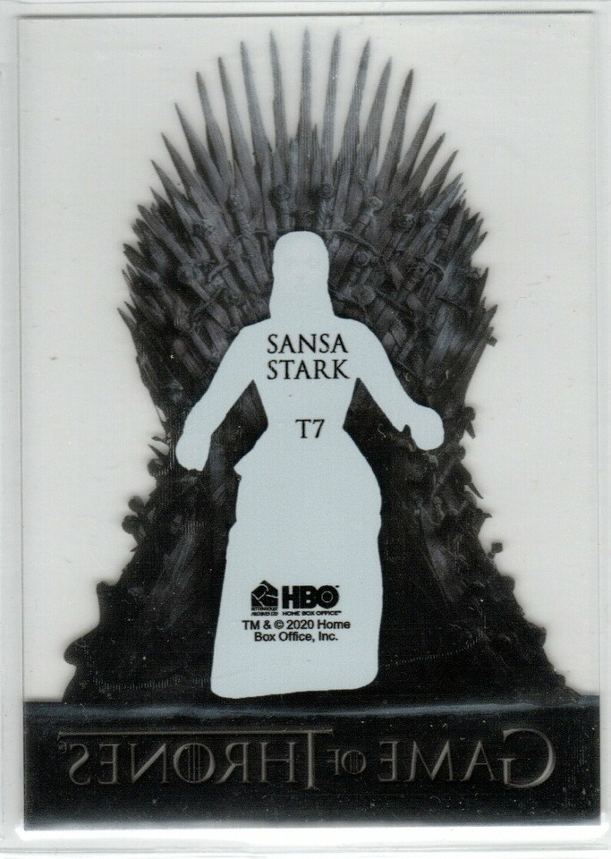 GAME OF THRONES SEASON 8 ACETATE INSERT TRADING CARD T7 SANSA STARK | eBay