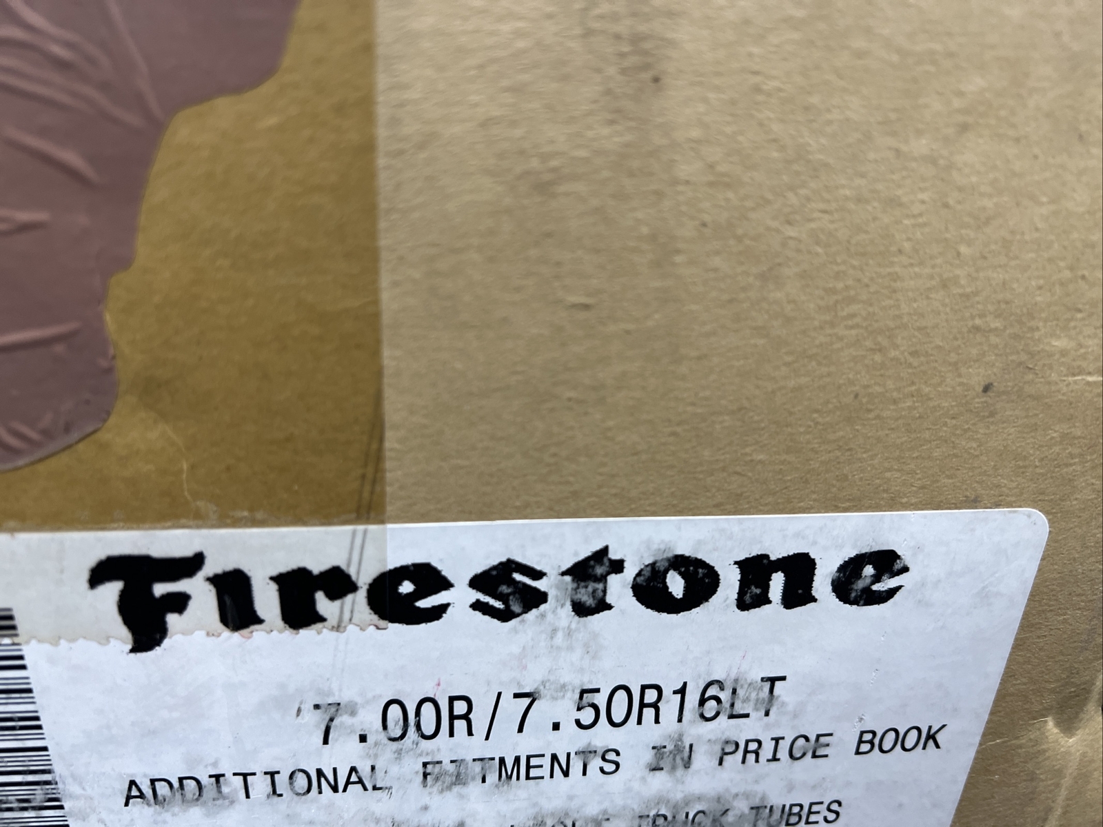 New 1 - Firestone Light Truck Tube 7.00R/7.50R16LT w/TR150R Valve 552 ...