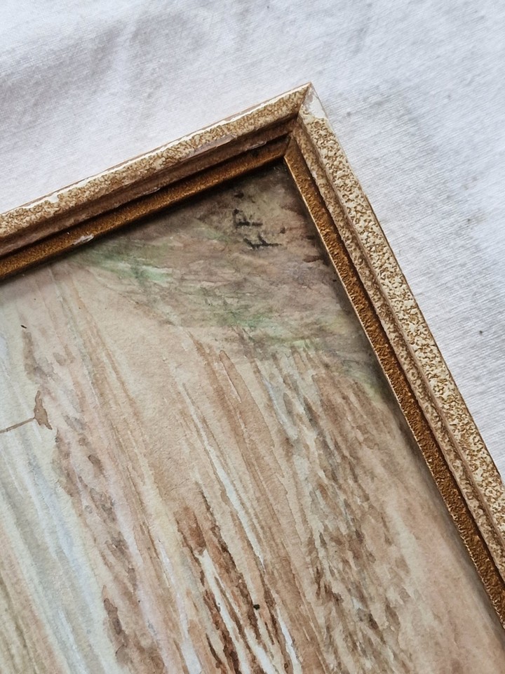 Vintage original water colour painting Morston from Blakeney Norfolk ...