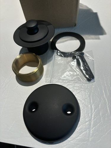 Black Bathtub Tub Drain Conversion Kit Assembly, Wellup Lift and Turn ...