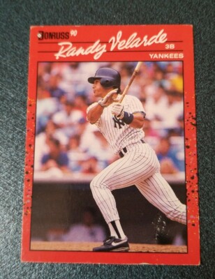 1990 Donruss New York Yankees Baseball Card #630 Randy Velarde | eBay