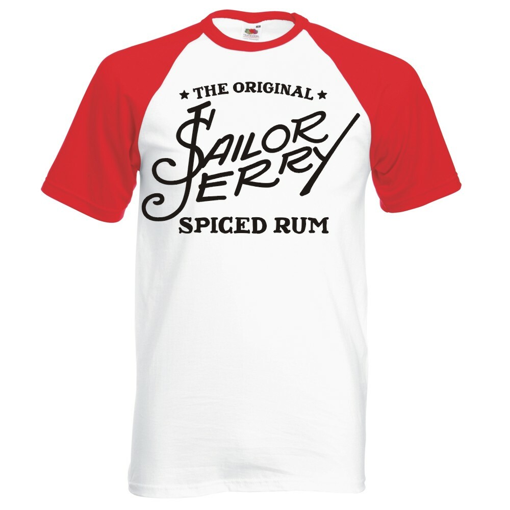 SAILOR JERRY "LOGO" RAGLAN BASEBALL T-SHIRT | eBay