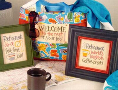 Retirement Crazy by Lizzie Kate cross stitch pattern | eBay