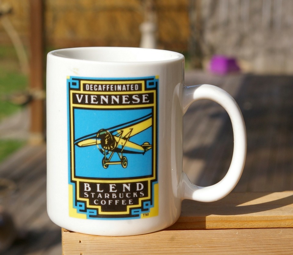 Starbucks Coffee Company Decaffeinated Viennese Blend Airplane Logo 3 7 ...