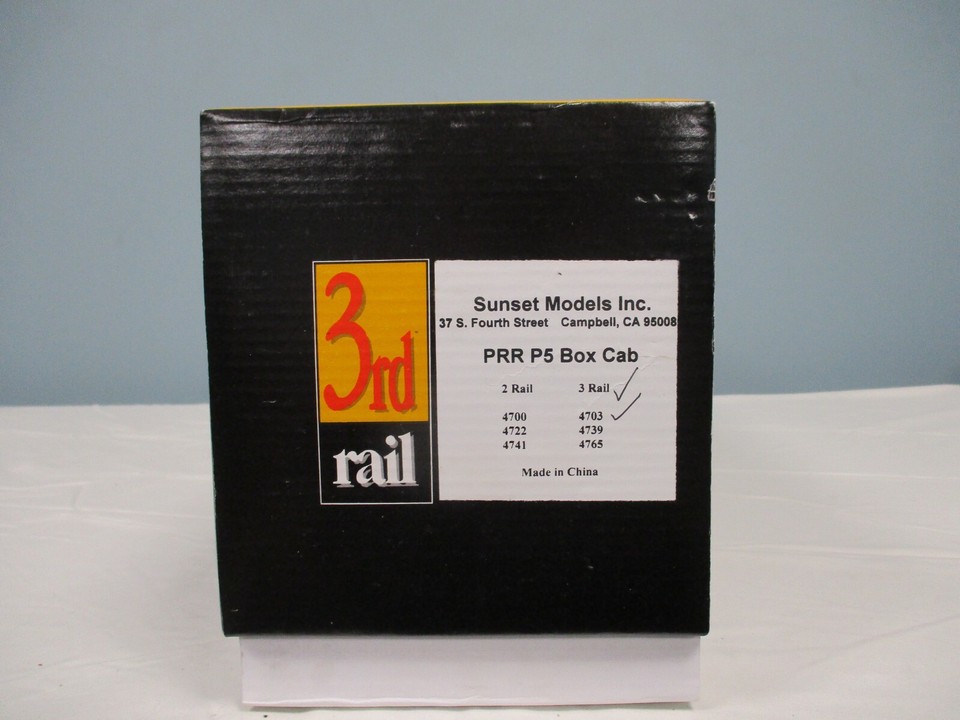 3rd Rail Brass PRR P5 Box Cab - O Gauge | eBay