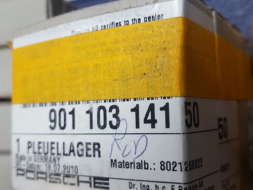 Genuine Porsche 911 914-6 Rod Bearing Set 901.103.141.50 90110314150 | eBay