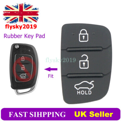 3 Button Rubber Pad Replacement For Hyundai I20 IX20 IX30 IX35 IX45 Key ...