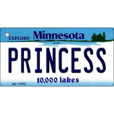 Princess Minnesota State License Plate Tag Novelty Key Chain KC-11072 ...