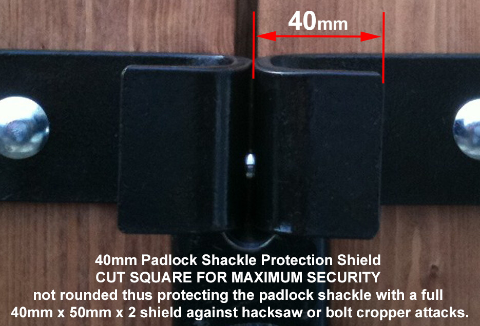 Security hasp and staple lock, padlock protection, unlike normal hasp ...