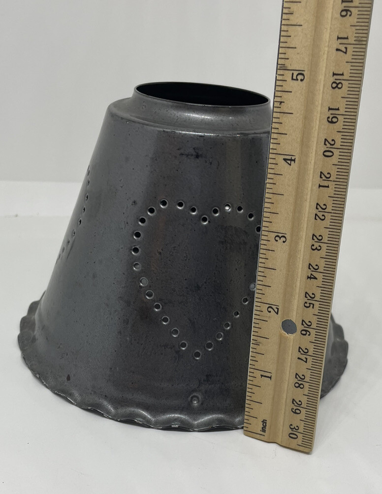 Gray Tin Punched Metal Lamp Shade Hearts 2x4x6 | eBay