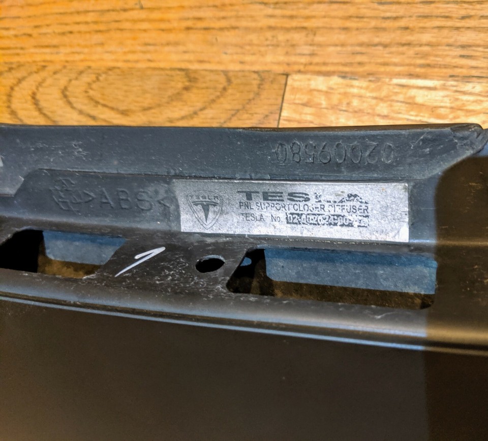 OEM Rear Diffuser for Tesla Roadster P/N: 6000070 | eBay