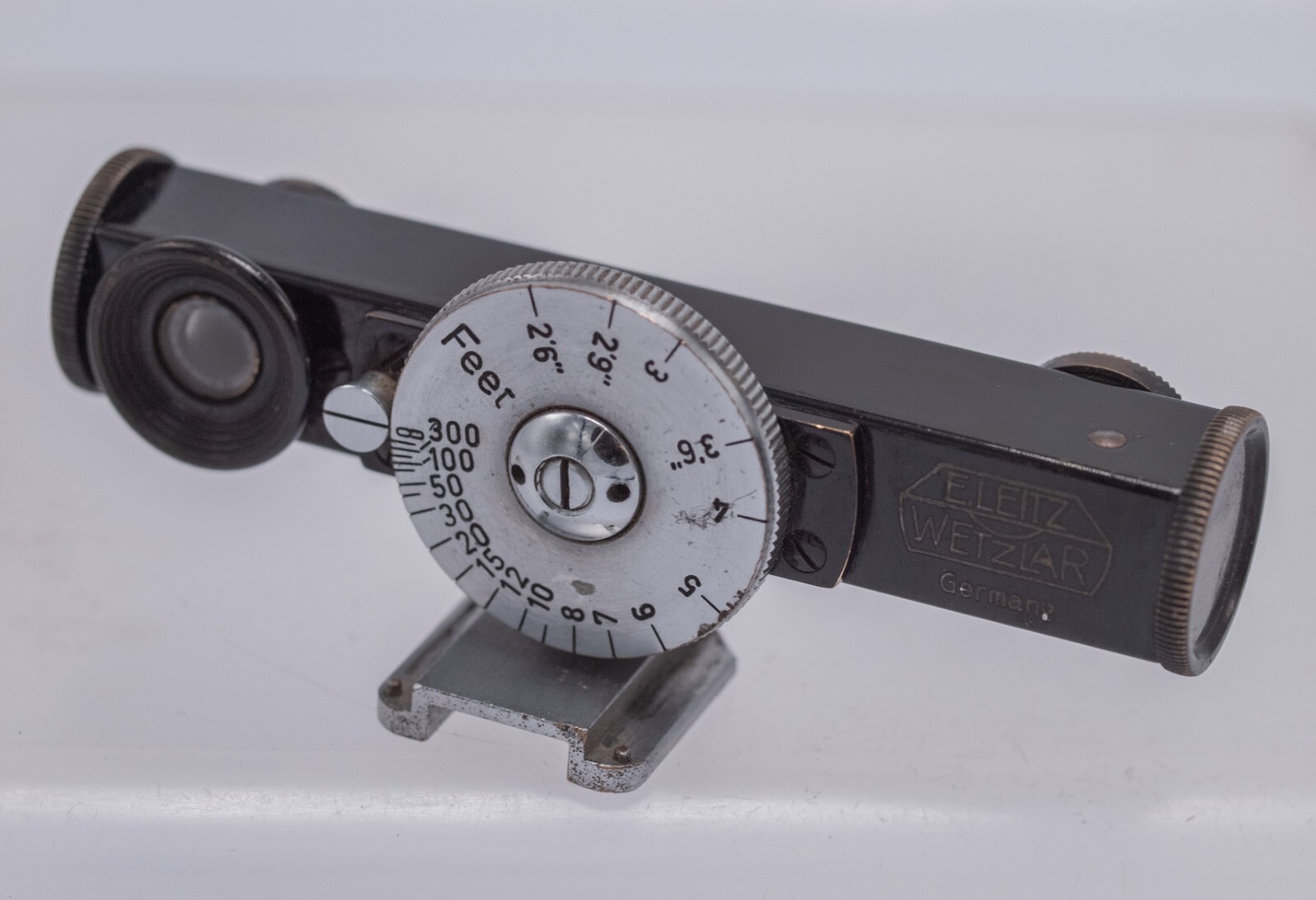 Leitz Leica FOKOS External Shoe Mounted Rangefinder Black Paint w/ Rare ...