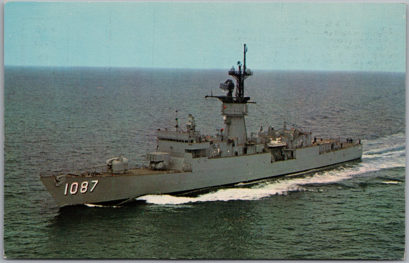 USS Kirk FF-1087 Navy Ship Postcard W322 | eBay