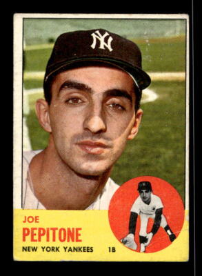 1963 Topps #183 Joe Pepitone | eBay