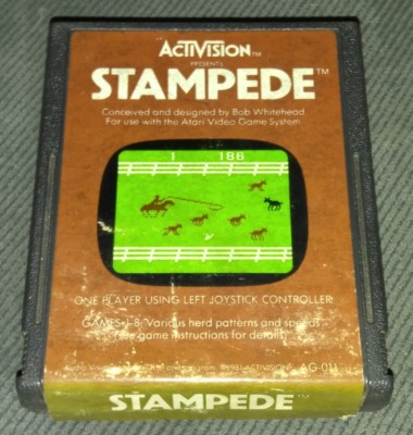 ACTIVISION Stampede Atari 2600 Video Game Computer System 1981 ...