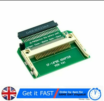 CF Card To 1.8"IDE 50 Pin Converter Adapter CF Card Hard Drive Riser ...
